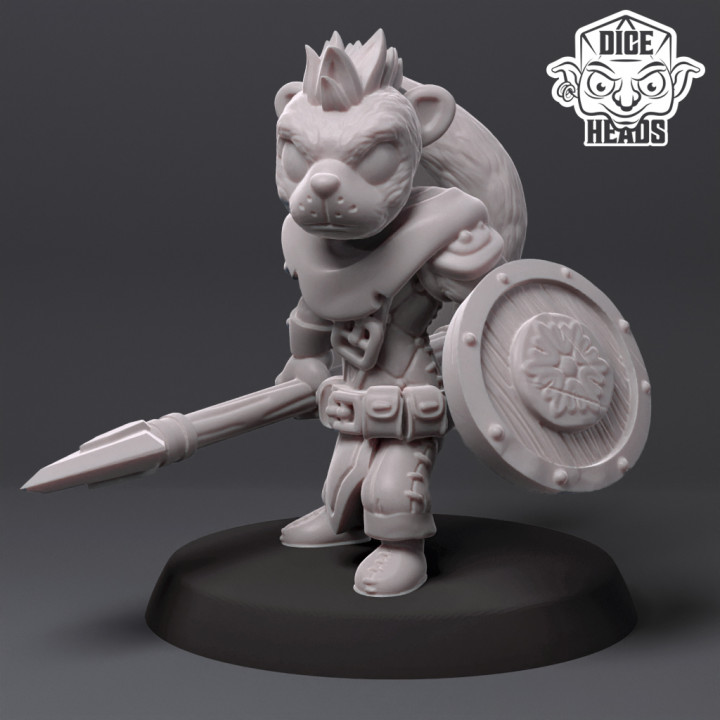 3D Printable Weasel Infantry (25mm 8x variants) (pre-supported included) by Dice Heads