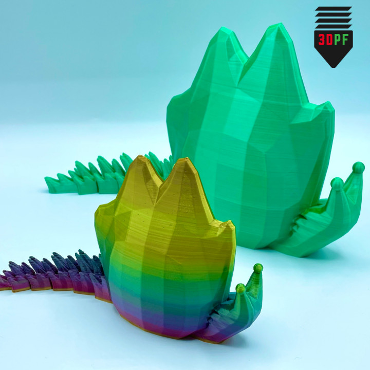 3D Printable Articulating Spike Snail by MysticMesh3D