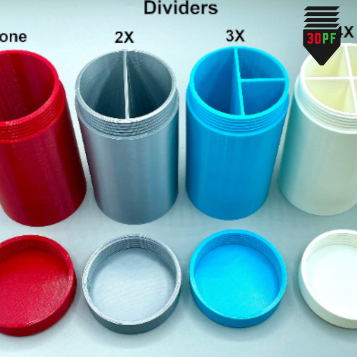 3D Printable Stash Containers by MysticMesh3D