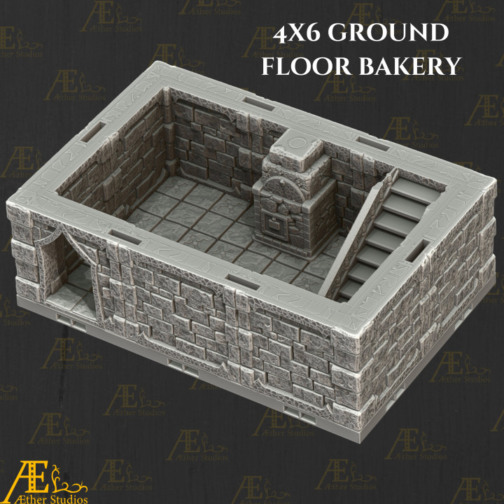 3D Printable AEDARK05 - Dark Bakery by Aether Studios