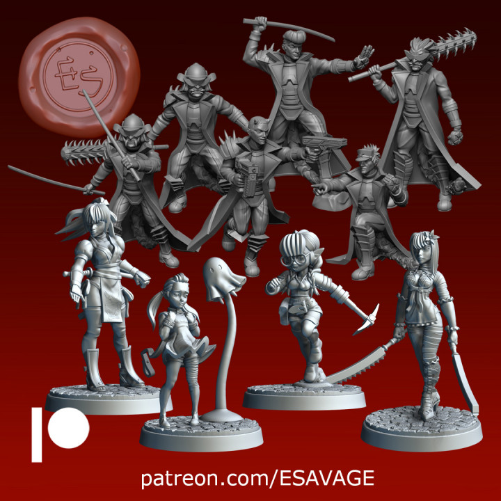 3D Printable Fio and Mama - Nier: Reincarnation - 32mm Miniature by ...