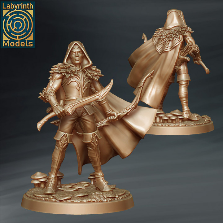 3D Printable Forest Elf Rangers - 32mm scale by Labyrinth Models