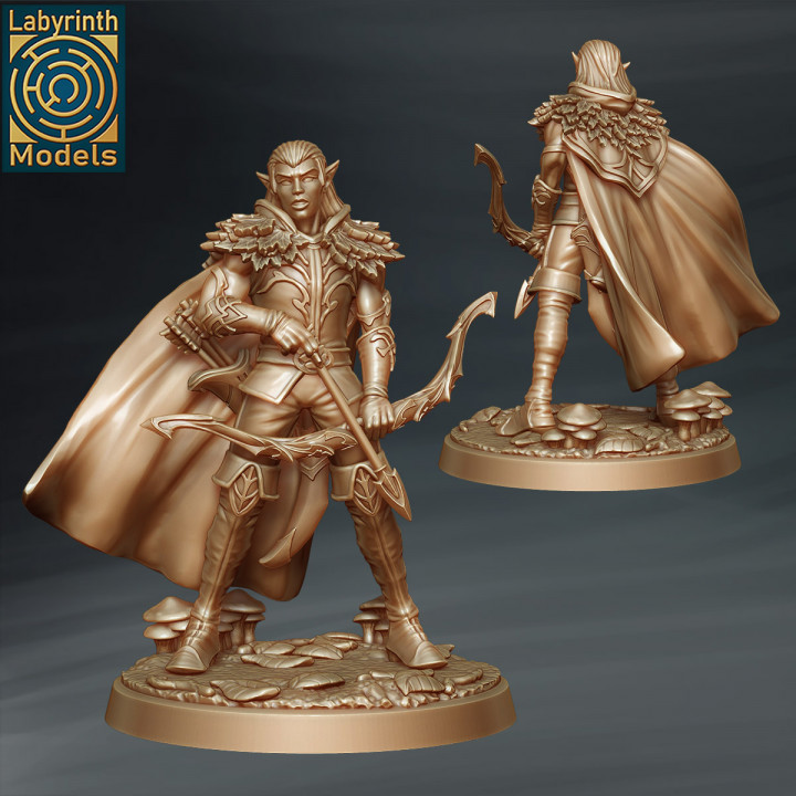 3D Printable Forest Elf Rangers - 32mm scale by Labyrinth Models
