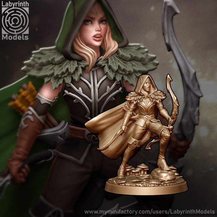 3D Printable Forest Elf Rangers - 32mm scale by Labyrinth Models