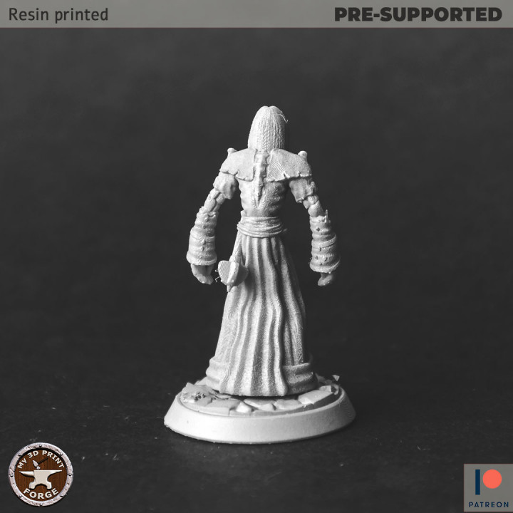 3D Printable Undead Female Priest Two models by My3DPrintForge
