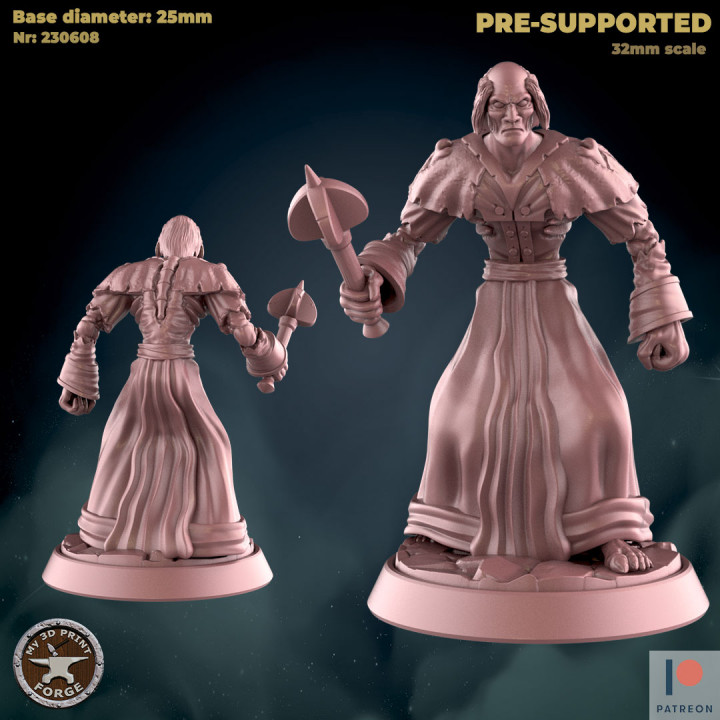 3D Printable Undead Priest Two models by My3DPrintForge