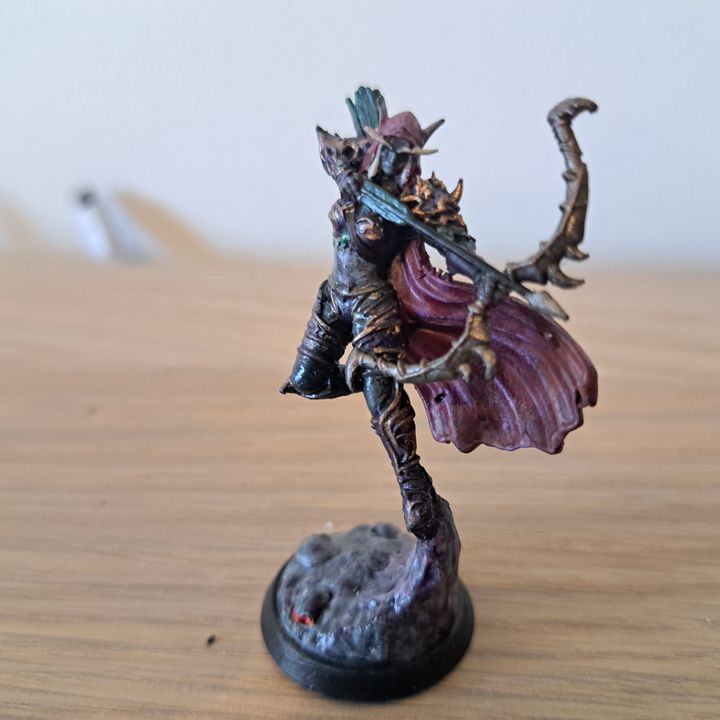 3D Print of Undead Elf Archer Leader Attack by MrJanJC