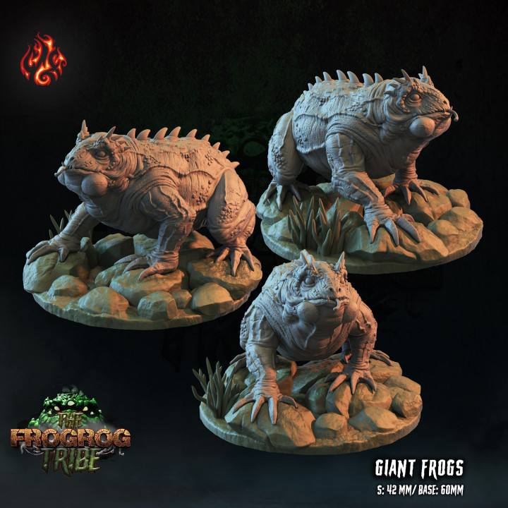 3D Printable Giant Frogs by Crippled God Foundry