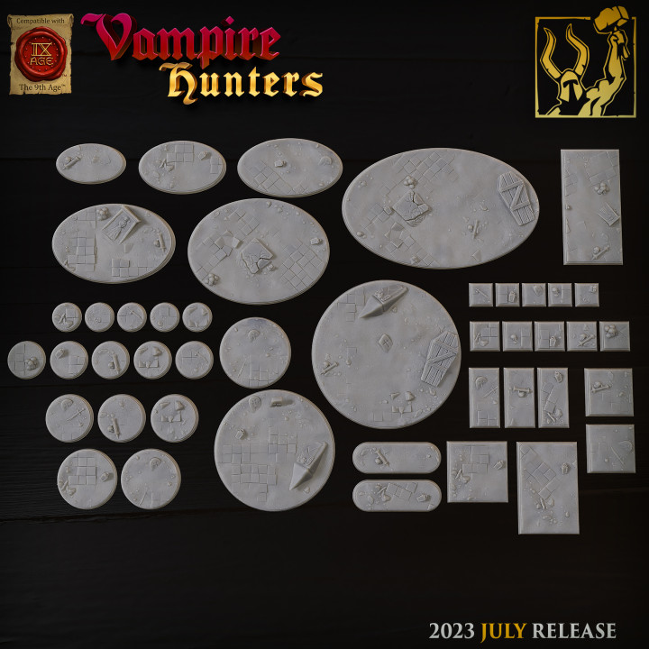 3D Printable Titan Forge Miniatures - 2023 - July - Vampire Hunters ...