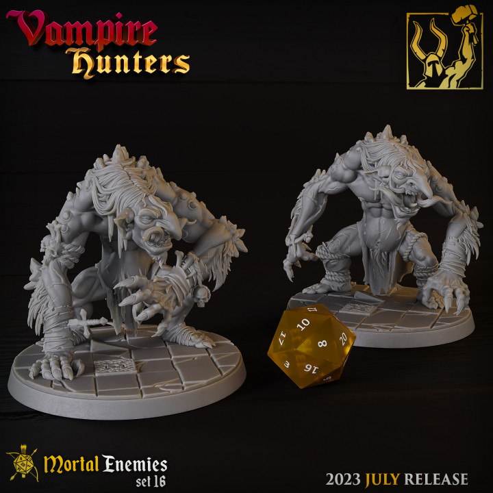 3D Printable Titan Forge Miniatures - 2023 - July - Vampire Hunters ...