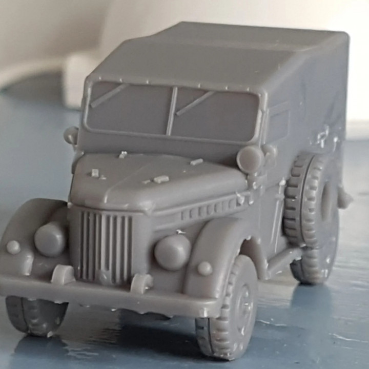 3D Printable GAZ-69 Soviet Jeep 20mm Elhiem 1/72 by matthew hingley