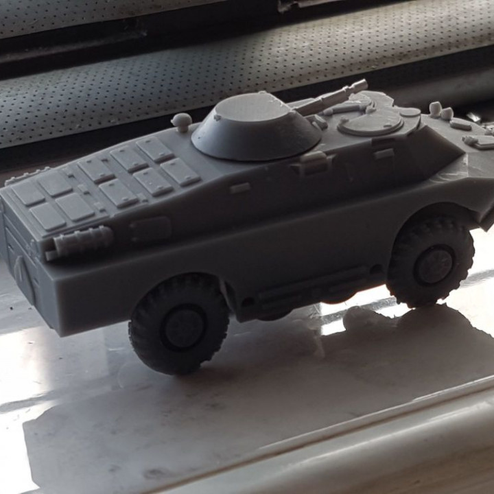 3D Printable BRDM Soviet Russian AC Armored Car 20mm 1/72 seperate ...