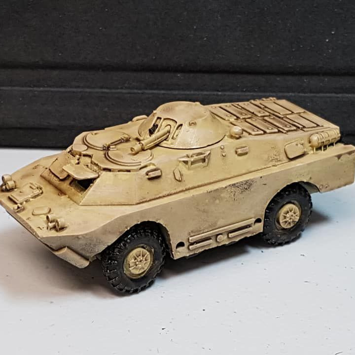 3D Printable BRDM Soviet Russian AC Armored Car 20mm 1/72 seperate ...