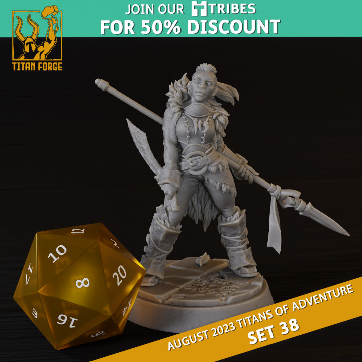 3D Printable RPG - DnD Hero Characters - Titans of Adventure Set 38 by ...