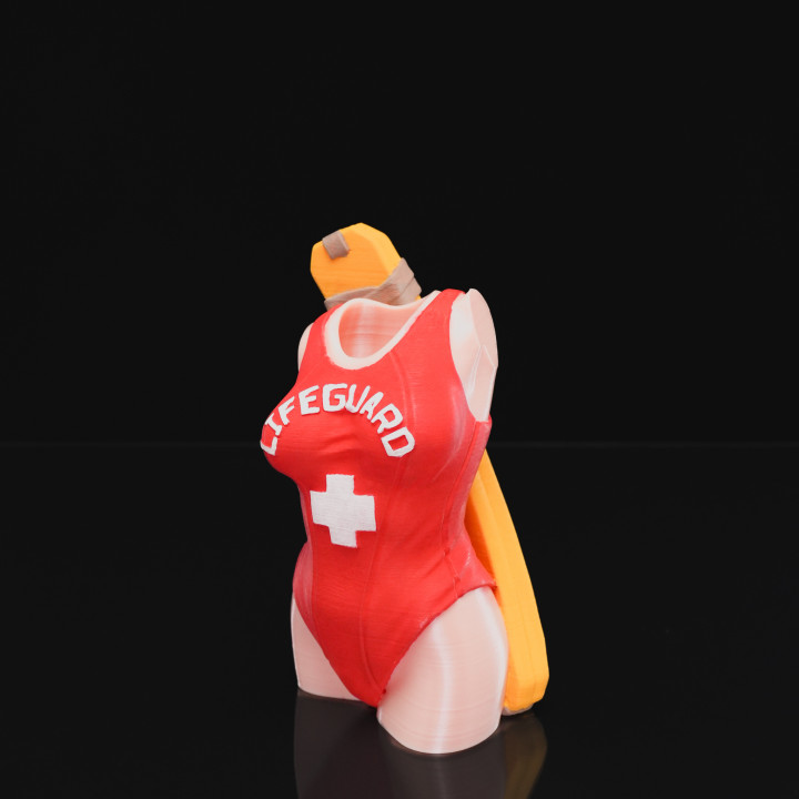 3D Printable Lifeguard Body Vase - Female by Stlflix