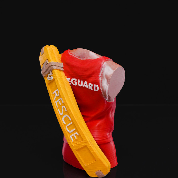 3D Printable Lifeguard Body Vase - Male by Stlflix