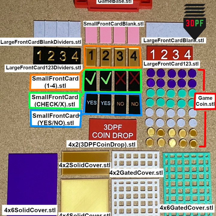 3D Printable Coin Drop Game by MysticMesh3D