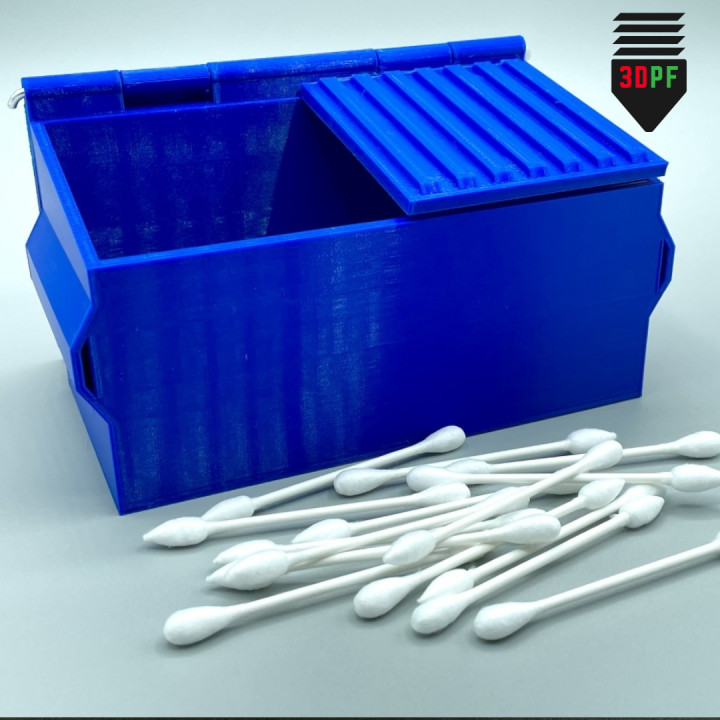 3D Printable Desktop Dumpster by MysticMesh3D