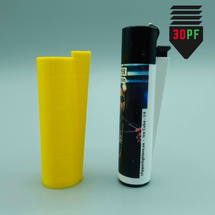 3D Printable Clipper Lighter Case by MysticMesh3D