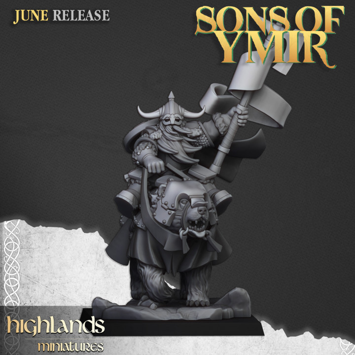 3D Printable Heavy Dwarf Cavalry - Highlands Miniatures by Highlands ...