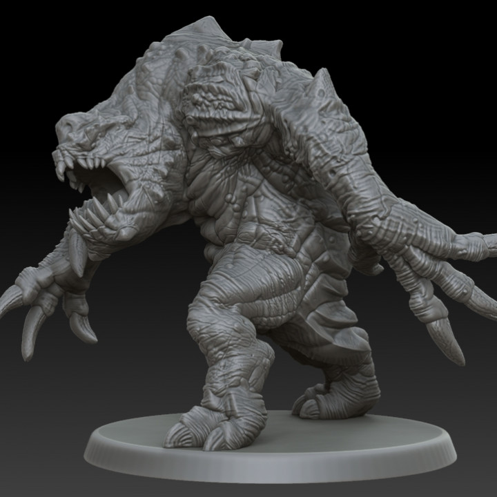 3D Printable Bog Monster by Wundervale Games