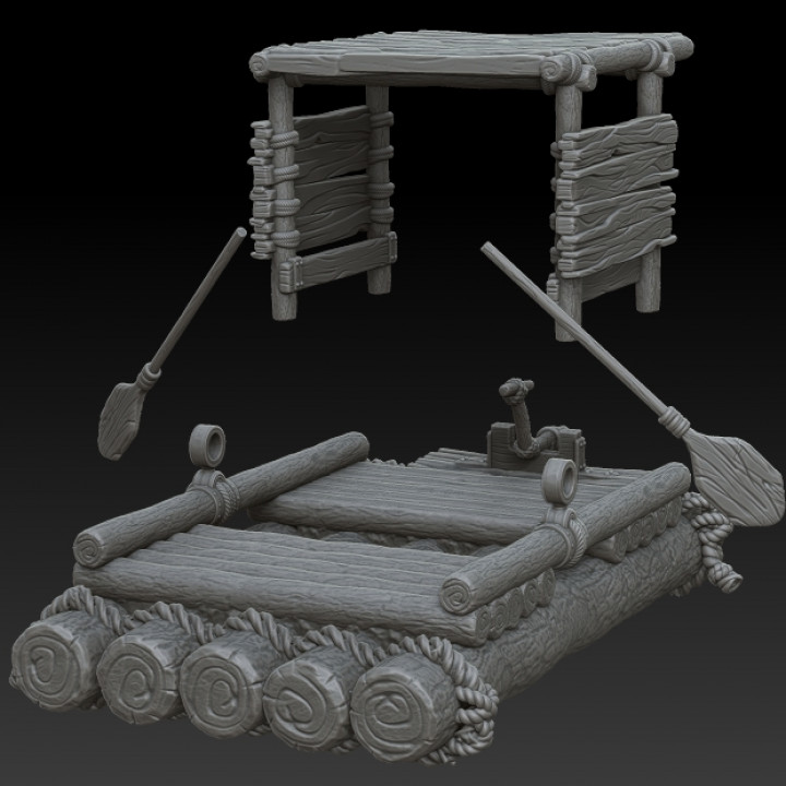 3D Printable Swamp Boat by Wundervale Games