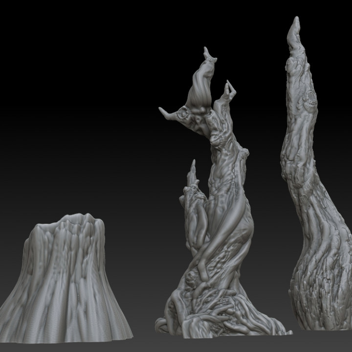 3D Printable Swamp Trees by Wundervale Games