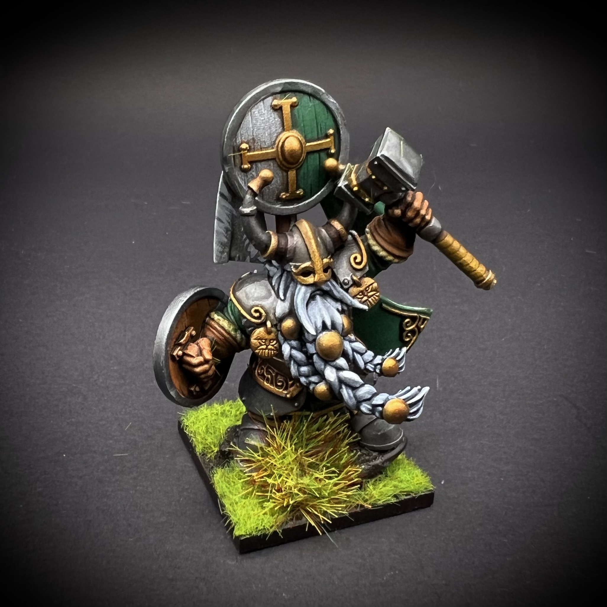 3D Printable Dwarf Prince with Hammer and Shield - Highlands Miniatures ...