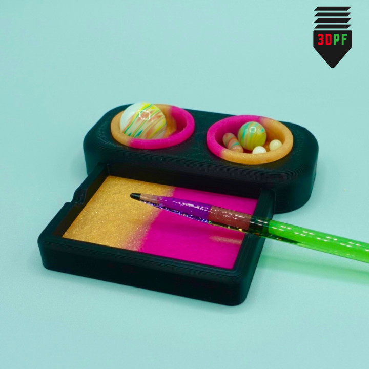 3D Printable Dab Pad Mini by MysticMesh3D