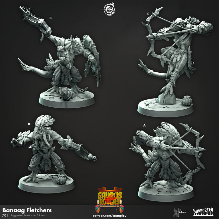 3D Printable Banaag Fletchers (Pre-Supported) | Cast n Play by Cast n Play