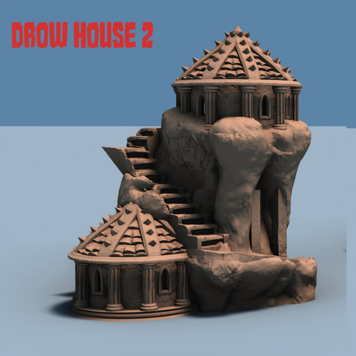 3D Printable Drow House #2 by GameScape3D