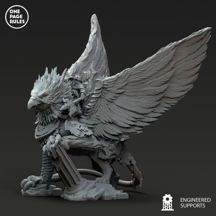 3D Printable Battle Master on Griffon (Captain) - Human Empire by One ...