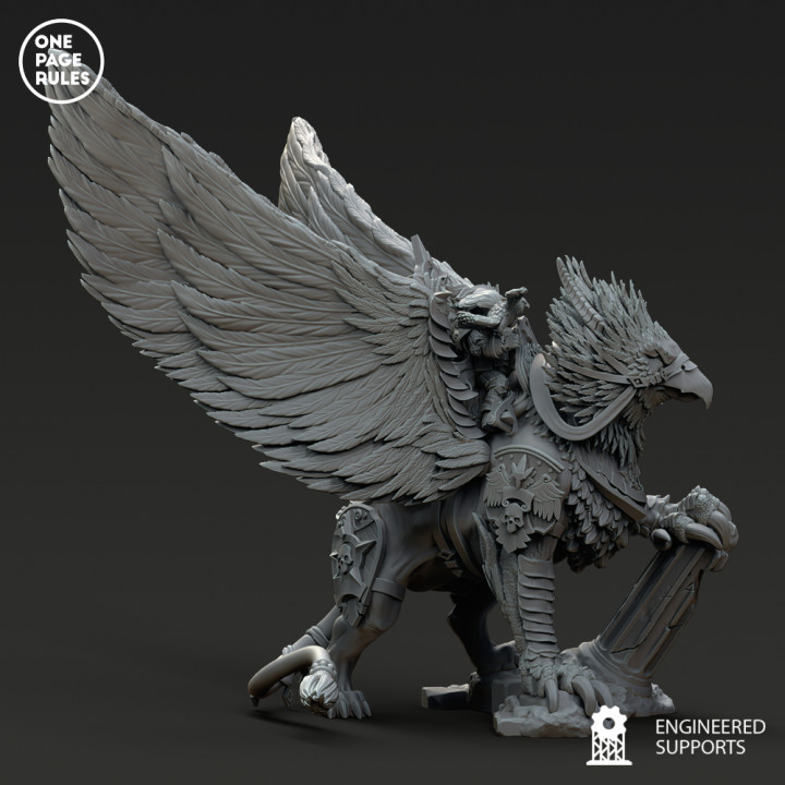 3D Printable Battle Master on Griffon (Captain) - Human Empire by One ...