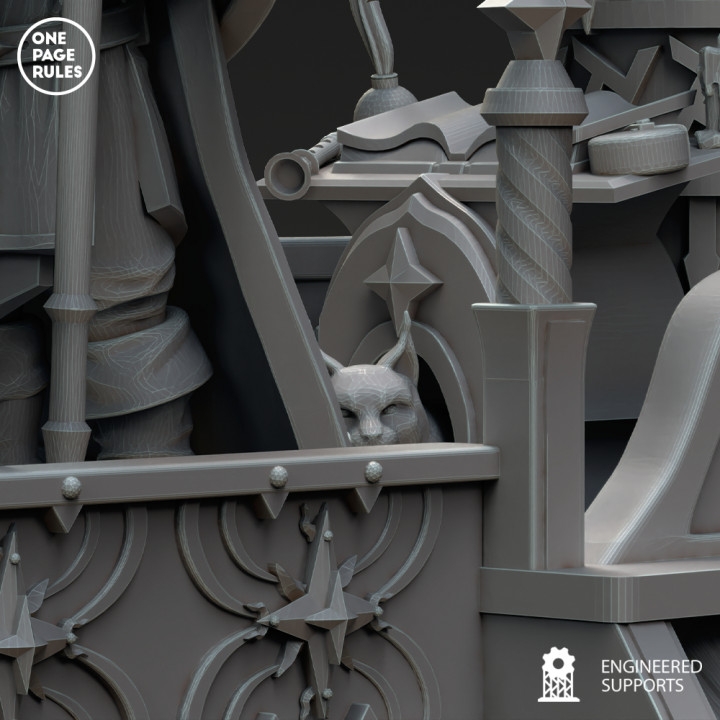 3D Printable Altar Wagon of Aether - Human Empire by One Page Rules