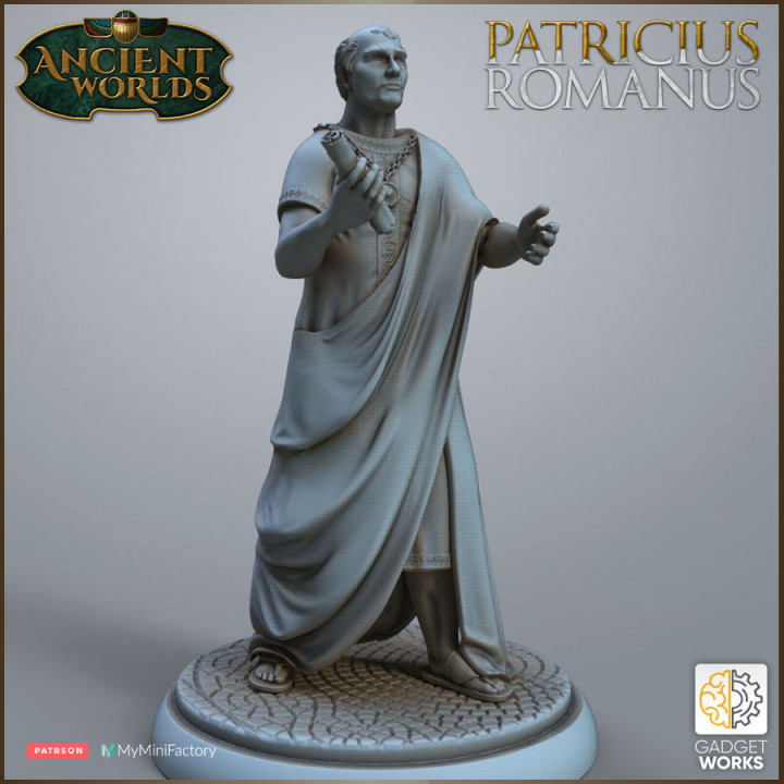 3D Printable Roman Senator - Patricius Romanus by Gadgetworks