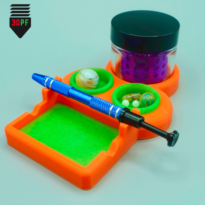 3D Printable Terp Pearl Station V2 by MysticMesh3D