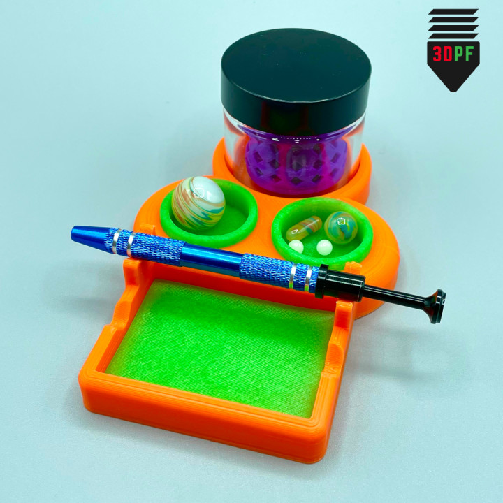 3D Printable Terp Pearl Station V2 by MysticMesh3D