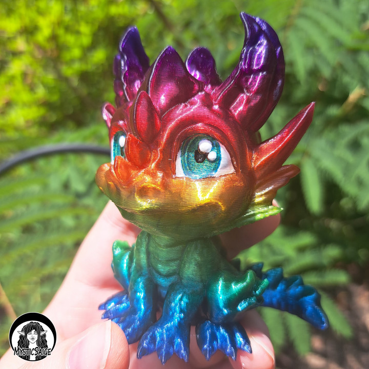 3D Printable Dragon Hatchling by MysticSaige