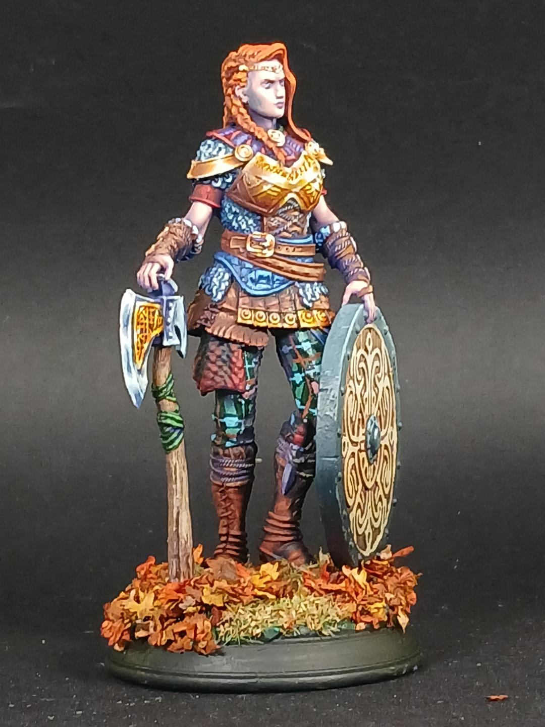 3D Printable Elite Shieldmaiden - Freya the Feared by DM Stash