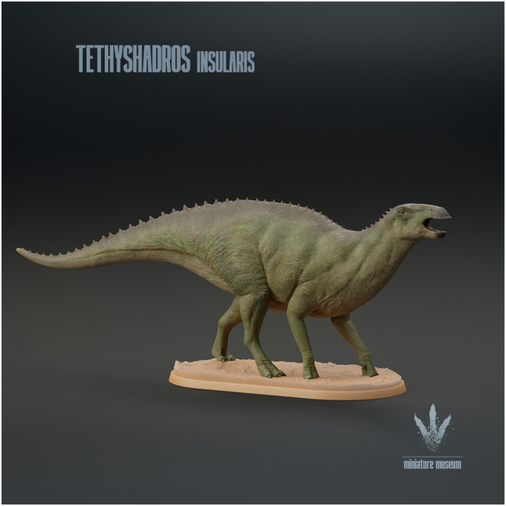 3D Printable Tethyshadros insularis : Tethyan hadrosauroid by Miniature ...