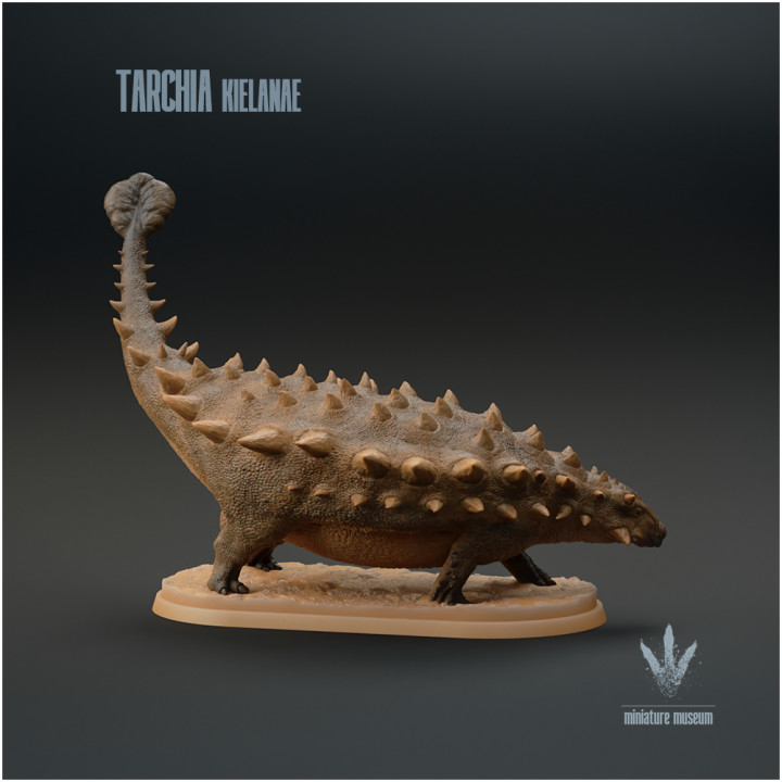 3D Printable Tarchia kielanae : Defensive Posture by Miniature Museum