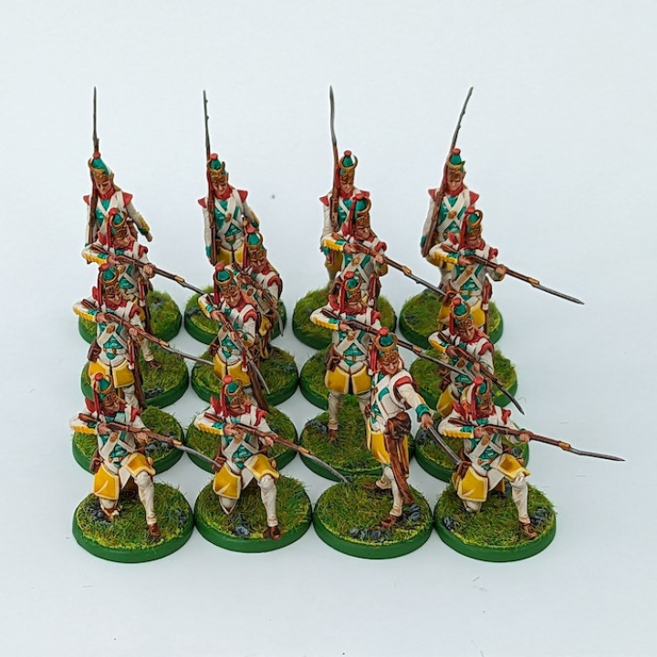 3D Printable Elven Line Infantry, Myth, Magic and Muskets by Mighty ...