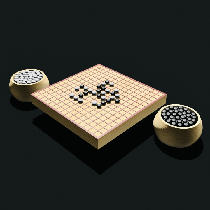 3D Printable Gomoku - Board Game by Lazy Bear