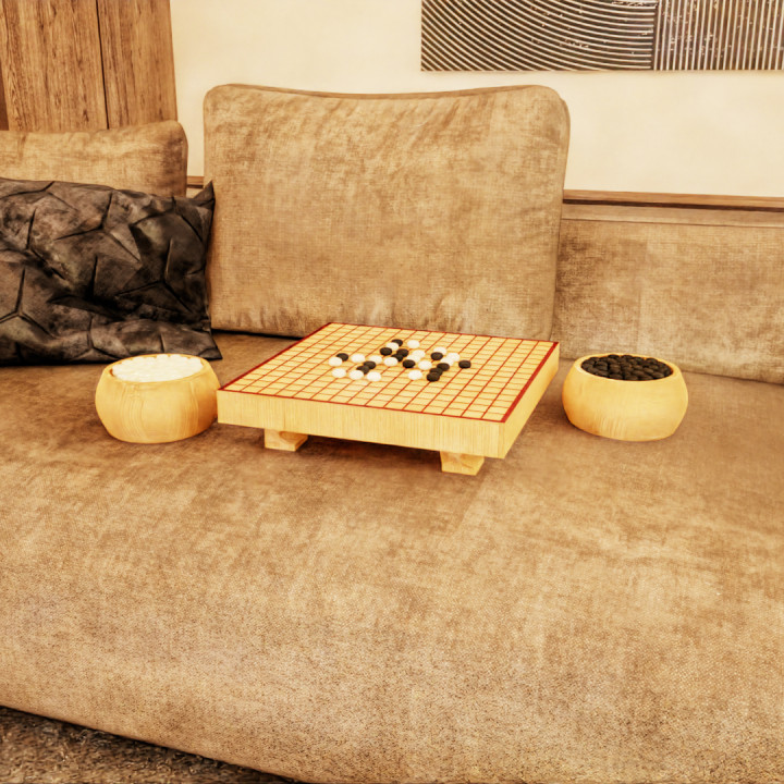 3D Printable Gomoku - Board Game by Lazy Bear