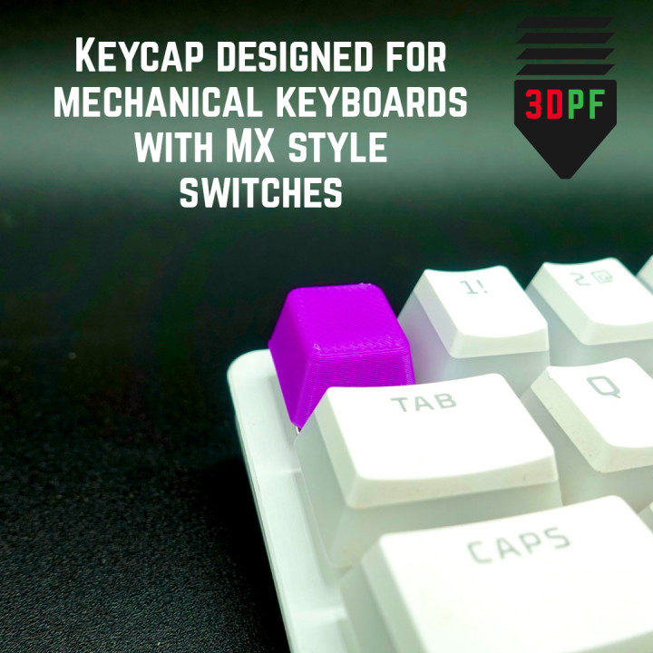 3D Printable Blank Keycap (Mechanical Keyboard) by MysticMesh3D