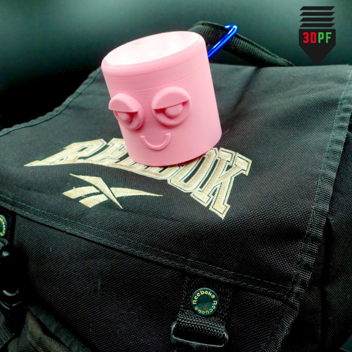 3D Printable Stash Container Keychain (Chill Buddy) by MysticMesh3D