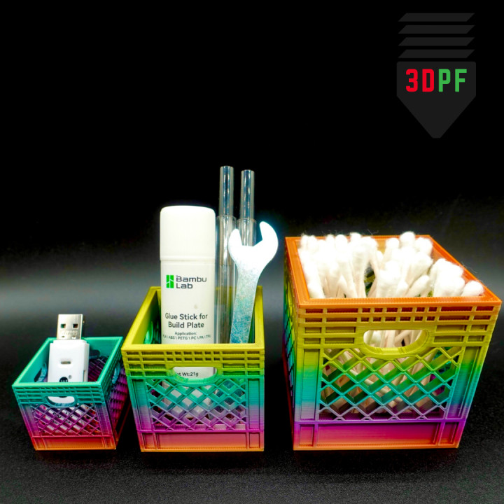 3D Printable Mini Crate (MysticMesh3D) by MysticMesh3D