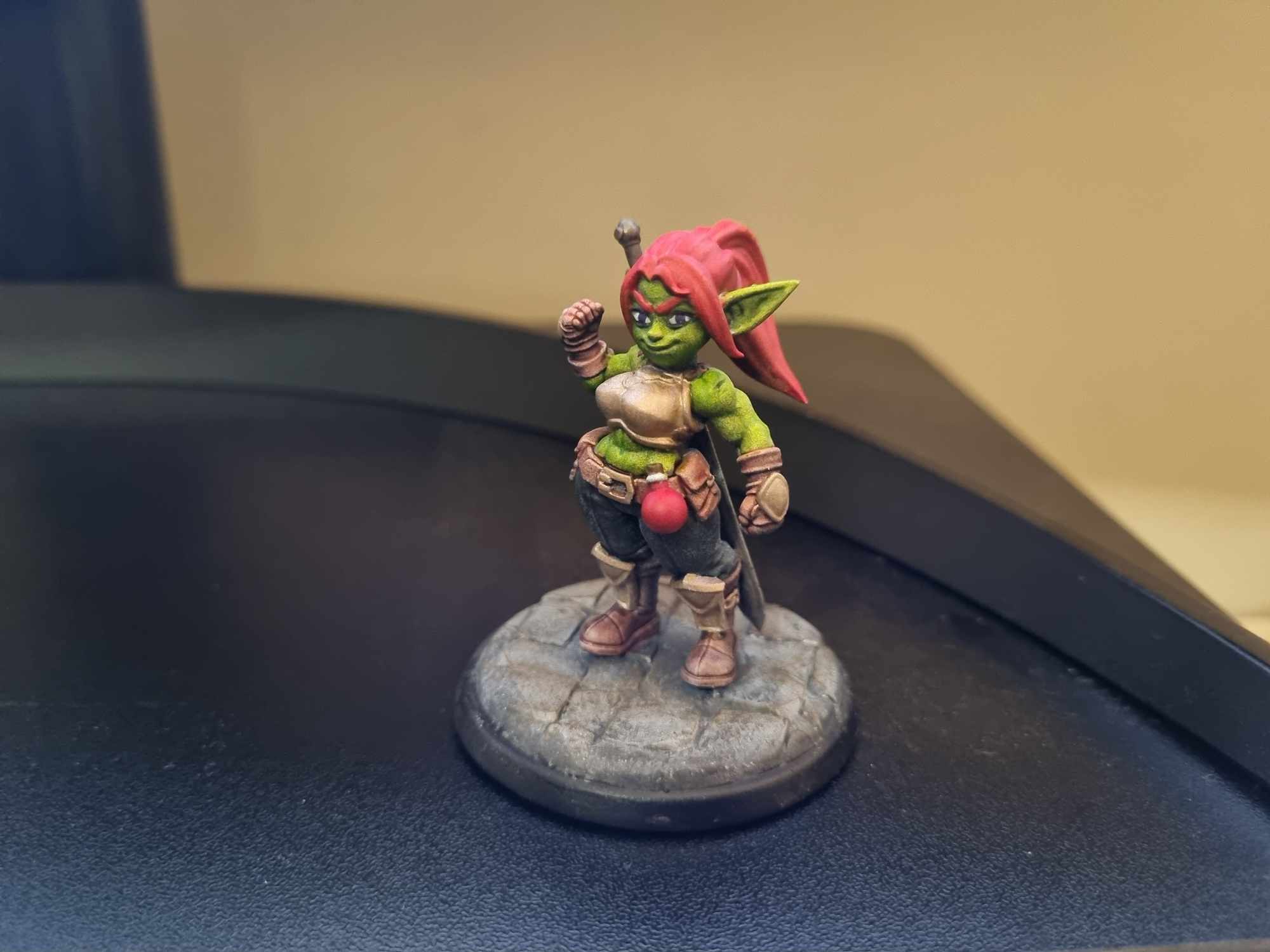 3D Printable Blix the Goblin Fighter by Twin Goddess Miniatures