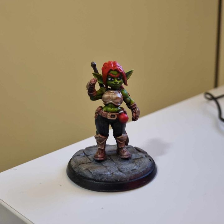3D Print of Blix the Goblin Fighter by SirCynicism