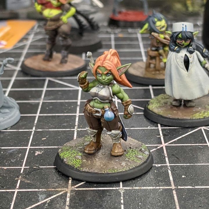 3D Print of Blix the Goblin Fighter by Robotjones